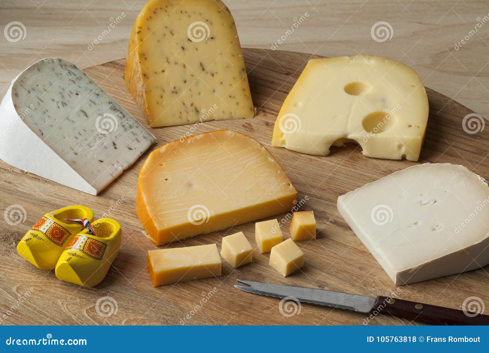 Ducht cheese platter stock photo. Image of goats, cutting - 105763818