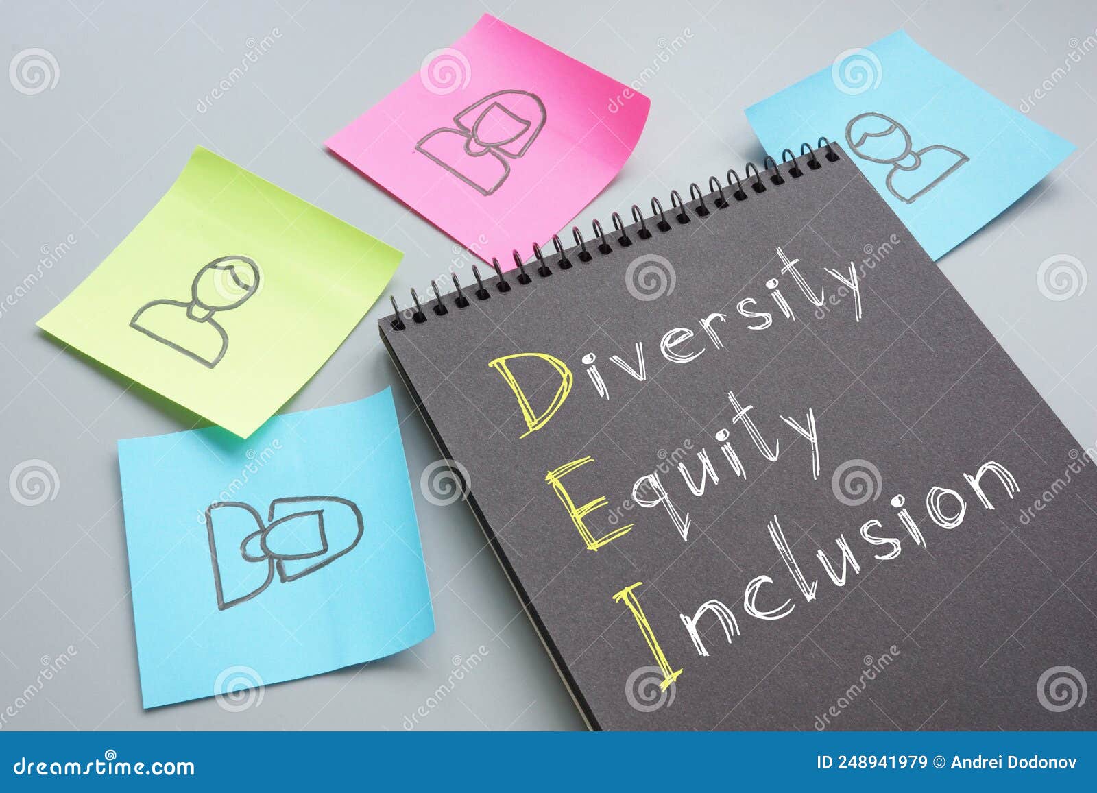 Diversity, Equity, Inclusion DEI is Shown Using the Text Stock Image ... Diversity, Equity, Inclusion DEI is Shown Using the Text Stock Image ...