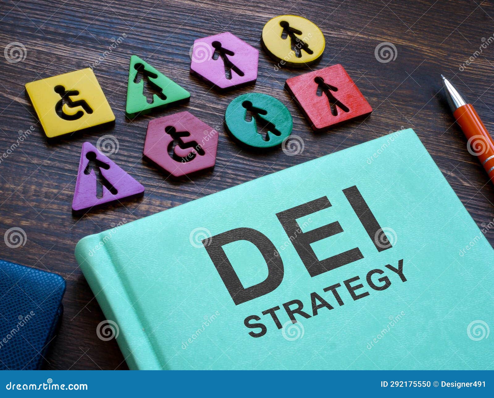 Diversity, Equity and Inclusion DEI Strategy and Colorful Figurines ...