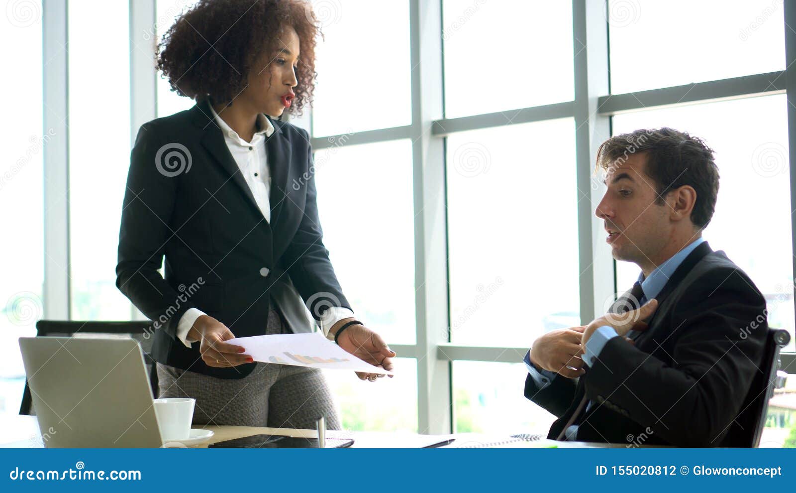 Diversity Ethnic at Work Professional Opinion Conflict Arguement Stock ...