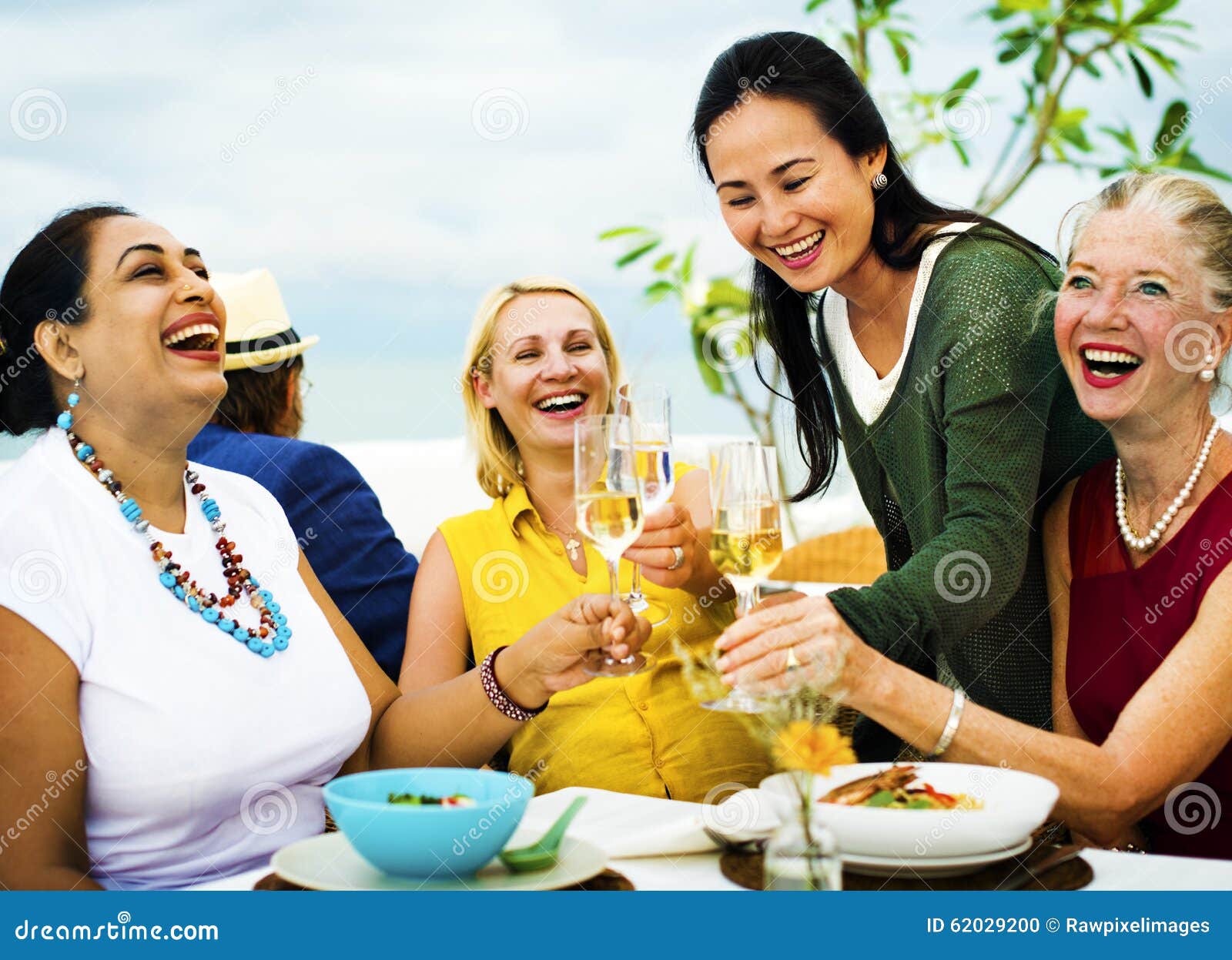 Diversity Friends Hanging Out Party Dining Concept Stock Photo - Image ...