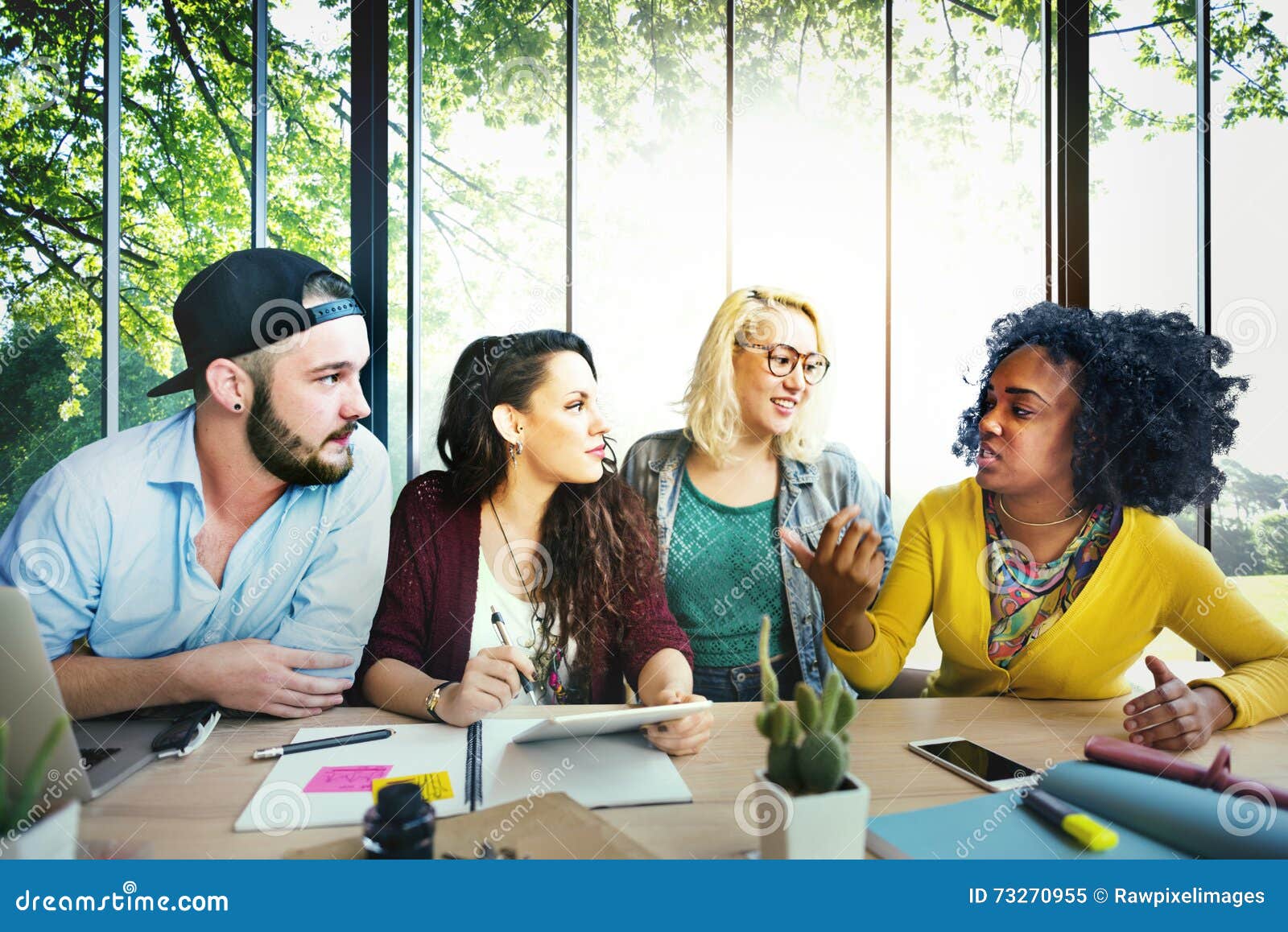 Diversity Friends Team Brainstorming Community Concept Stock Image ...