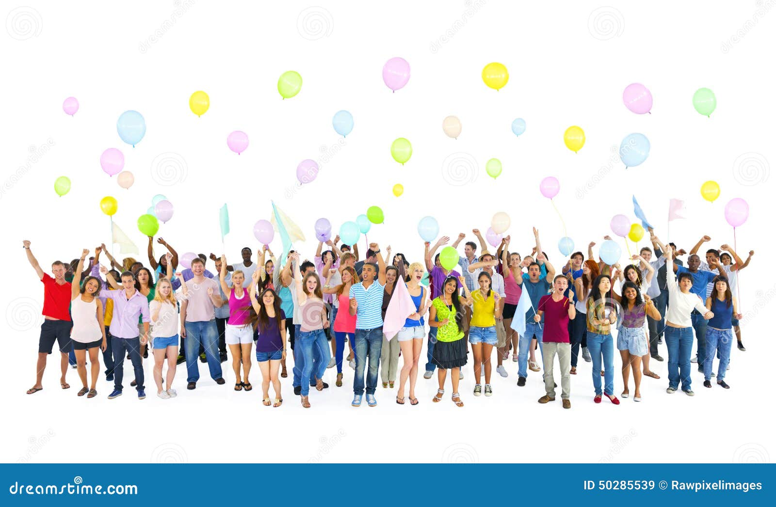 Diversity Group Students Party Time Concept Stock Image - Image of ...