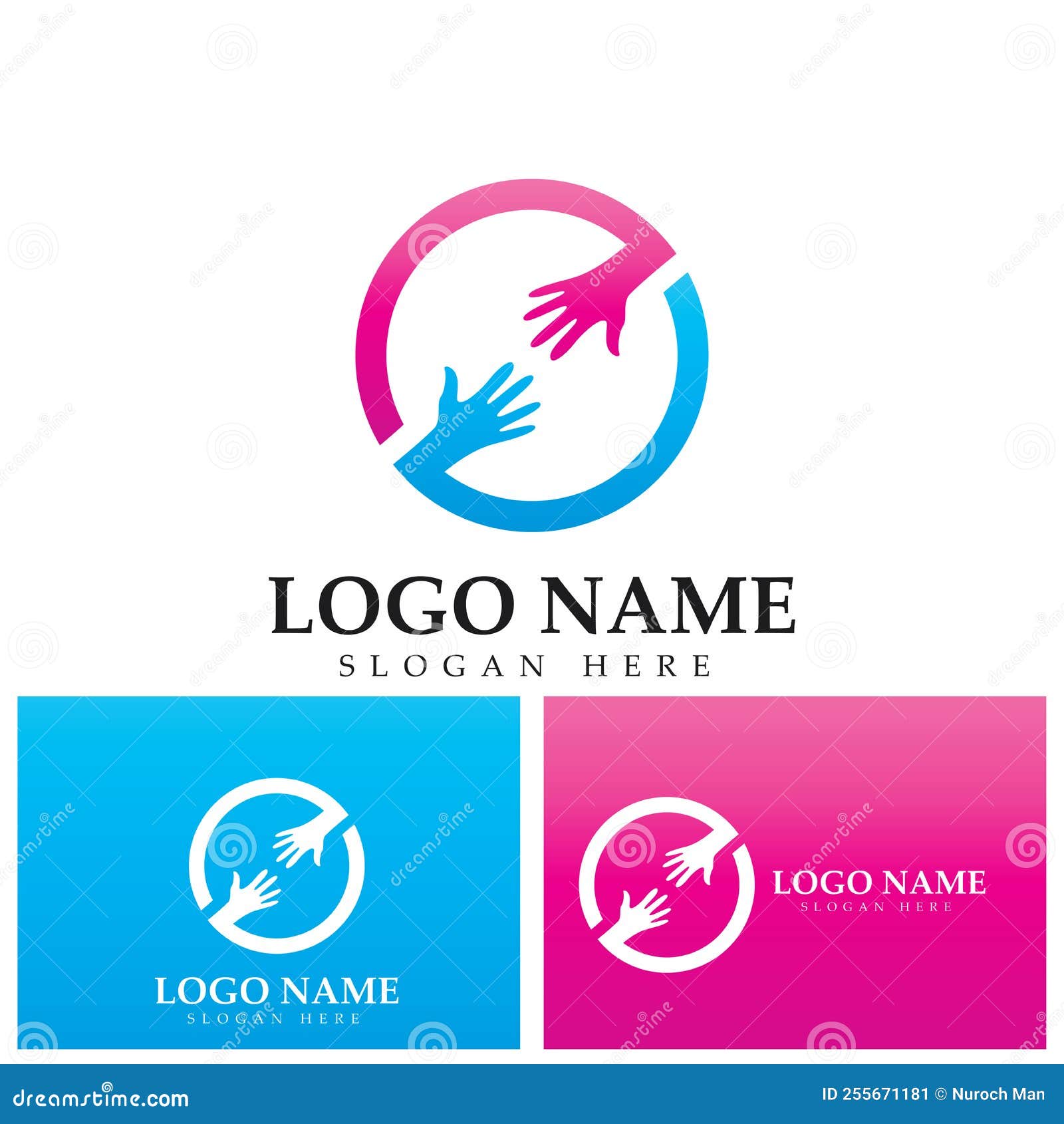 Diversity Hand-Team-Arbeit Hilfe Logo-Vektor-Symbol. Vektor Abbildung ...