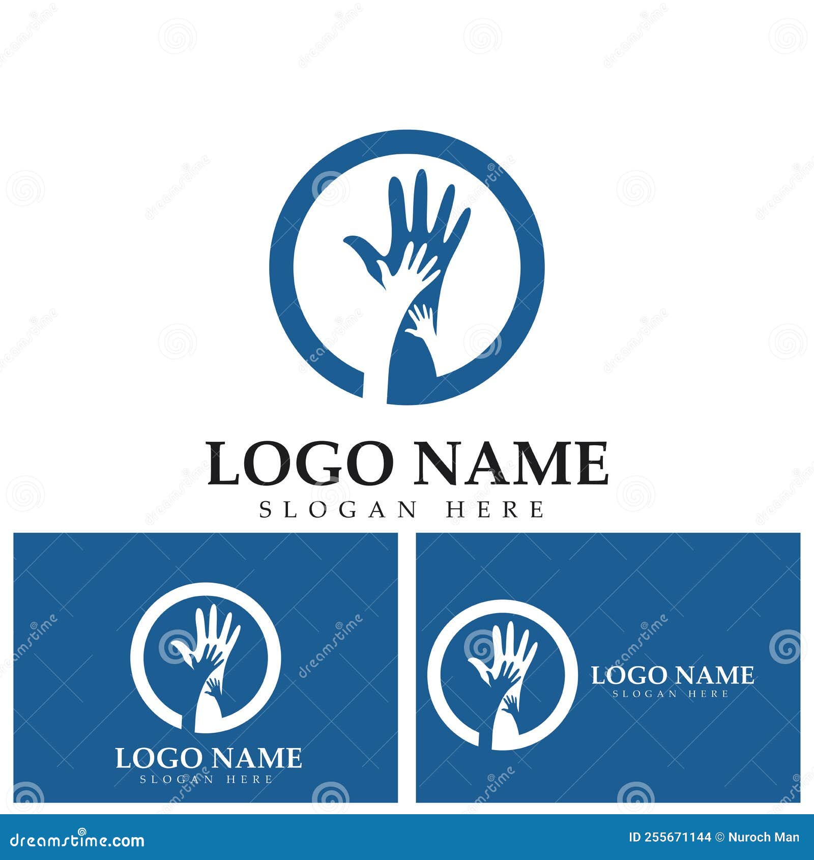 Diversity Hand Team Work Help Logo Vector Icon Illustration. Stock ...