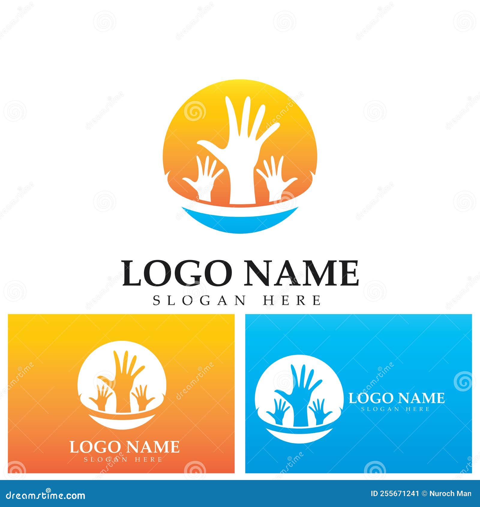 Diversity Hand Team Work Help Logo Vector Icon Illustration. Stock ...