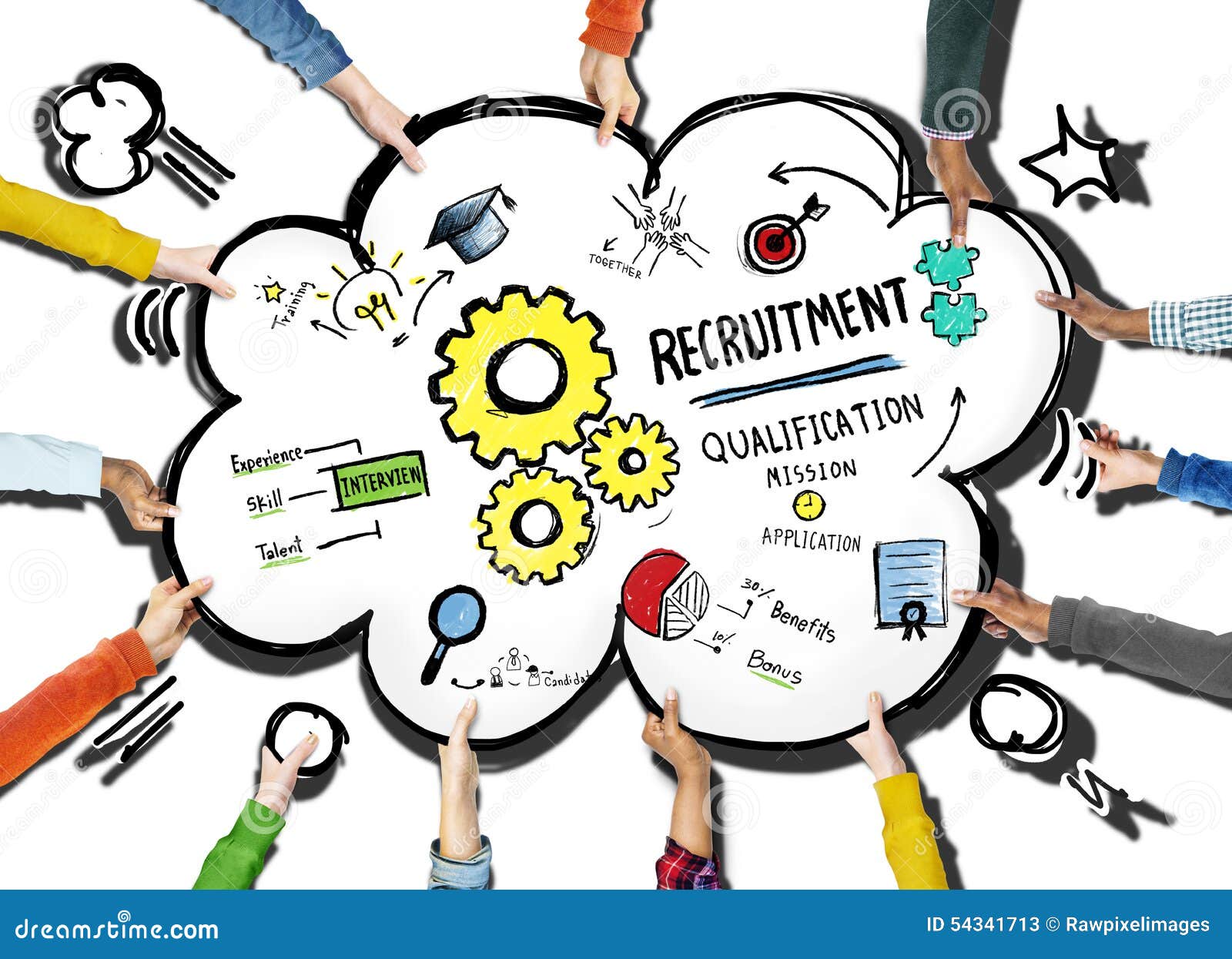 Recruitment, Search, Find, Human Resource, People Infographics Template ...