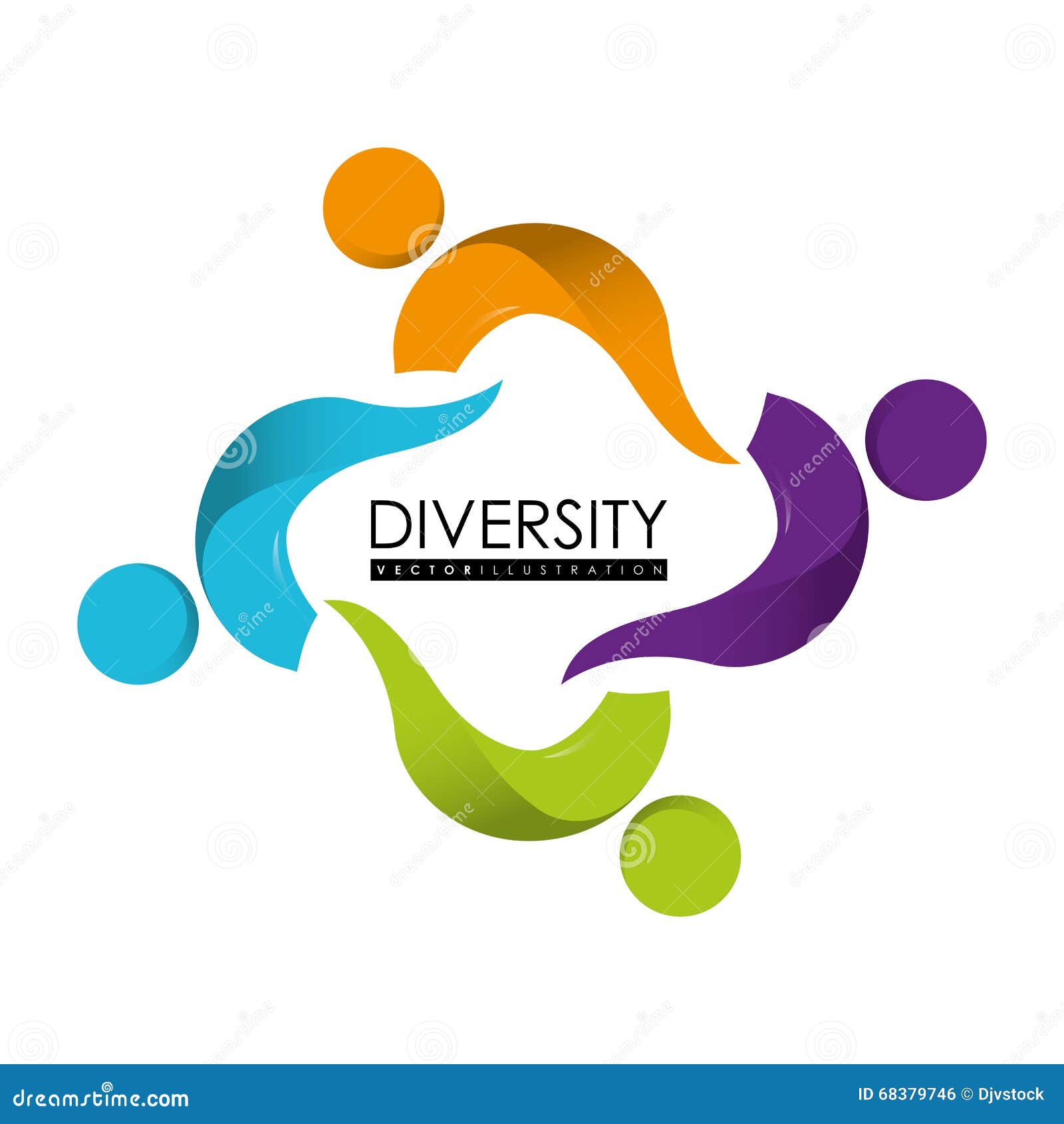 Diversity icon design stock vector. Illustration of meeting - 68379746