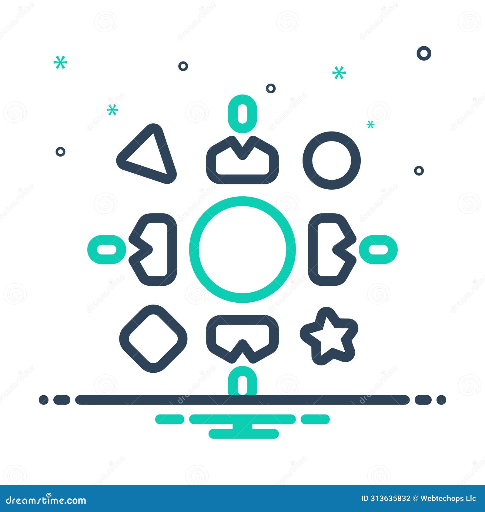 Mix Icon for Diversity, Language and Speaking Stock Vector ...