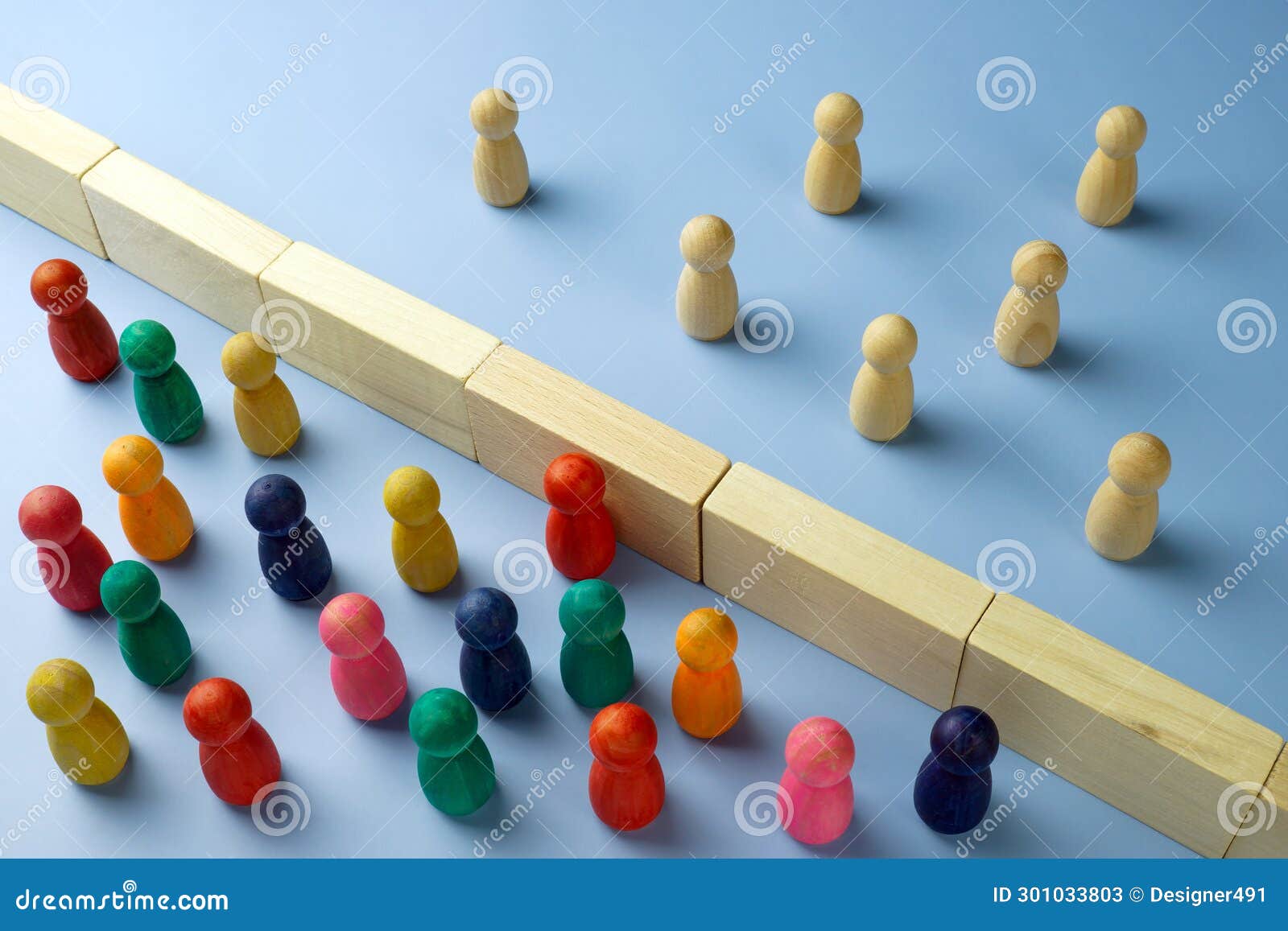 Diversity and Immigration. Multi-colored Figures are Separated from ...