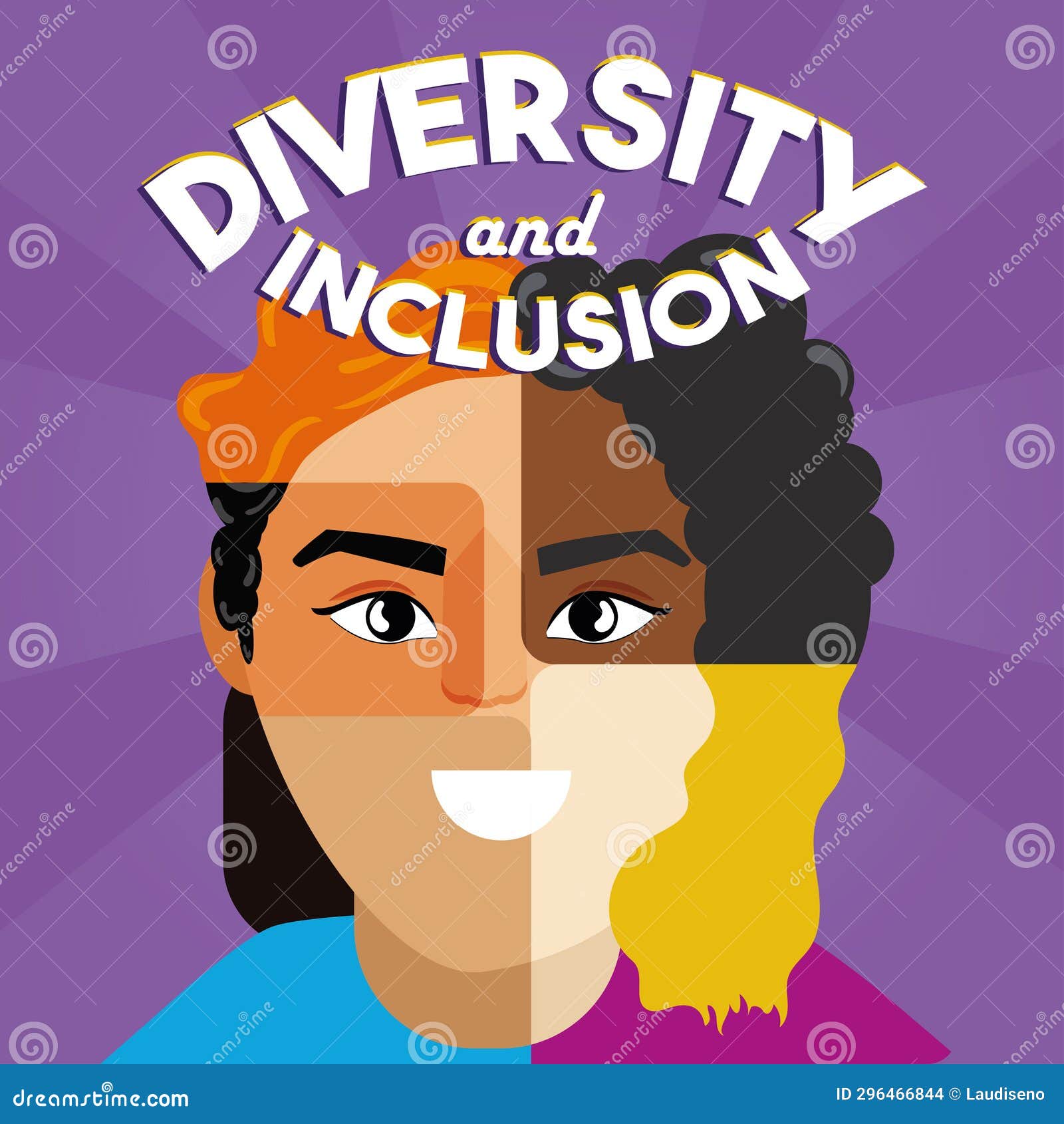 Diversity and Inclusion Background Vector Stock Vector - Illustration ...