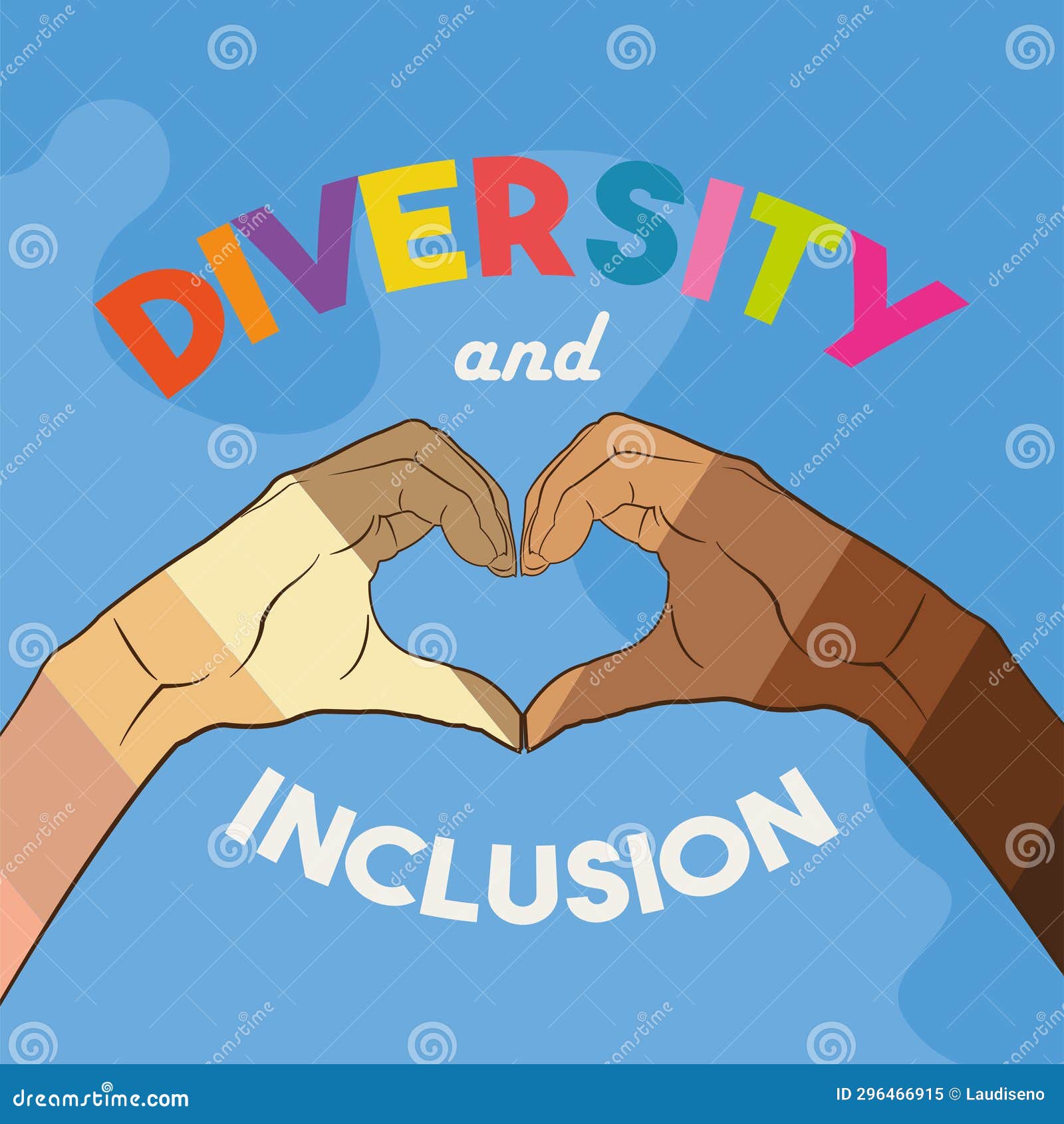 Diversity and Inclusion Background Vector Stock Illustration ...
