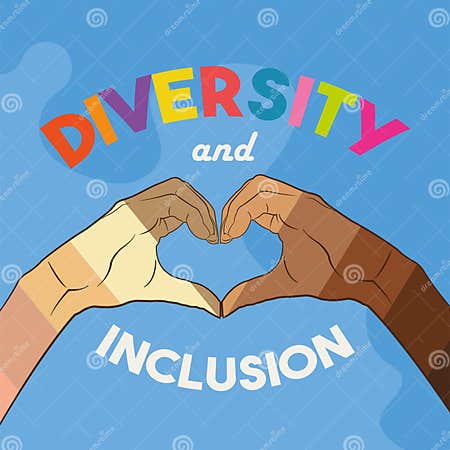 Diversity and Inclusion Background Vector Stock Illustration ...