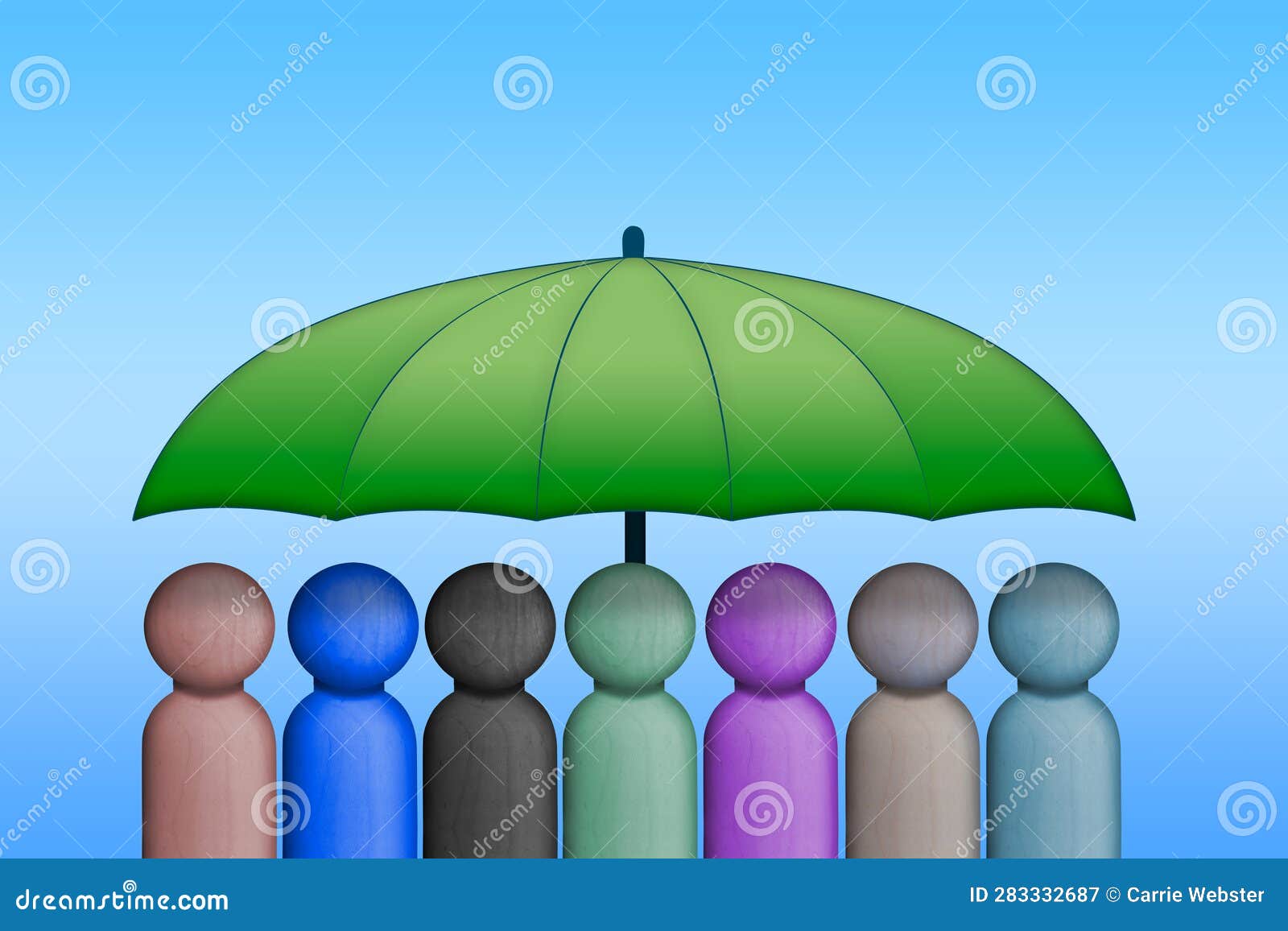 Diversity and Inclusion Concept Displayed with Multi-colored Characters ...