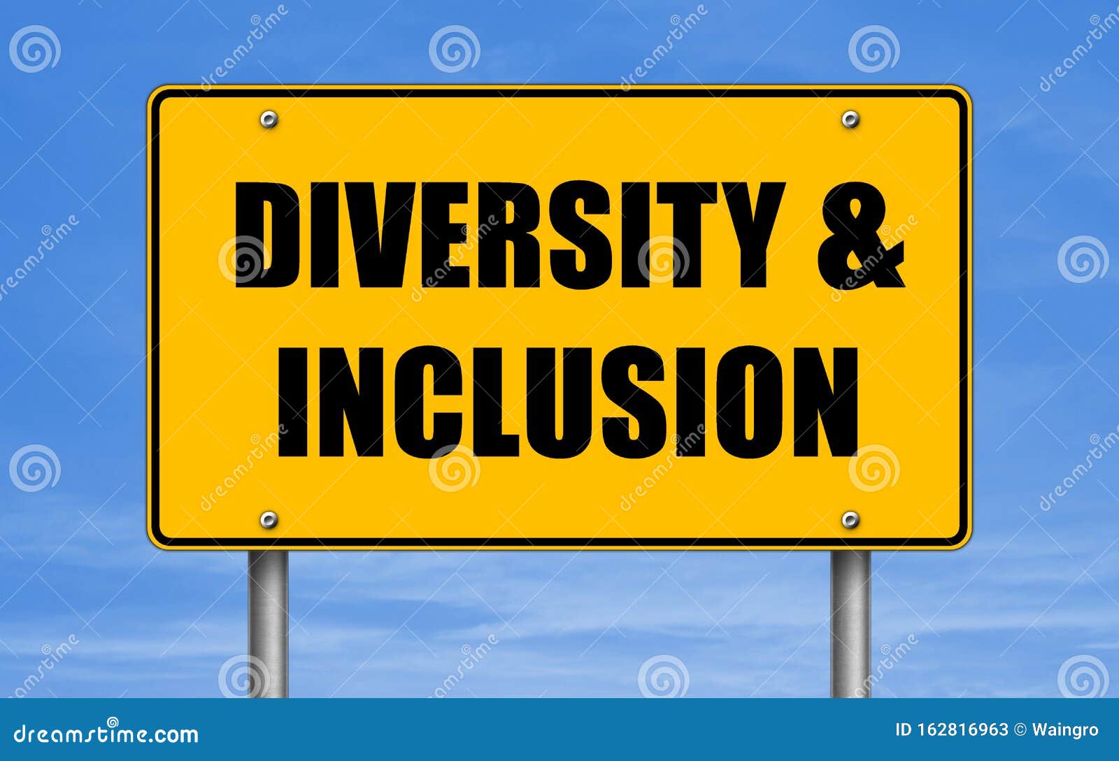 DIB, Diversity, Inclusion And Belonging Symbol. Wooden Blocks With ...