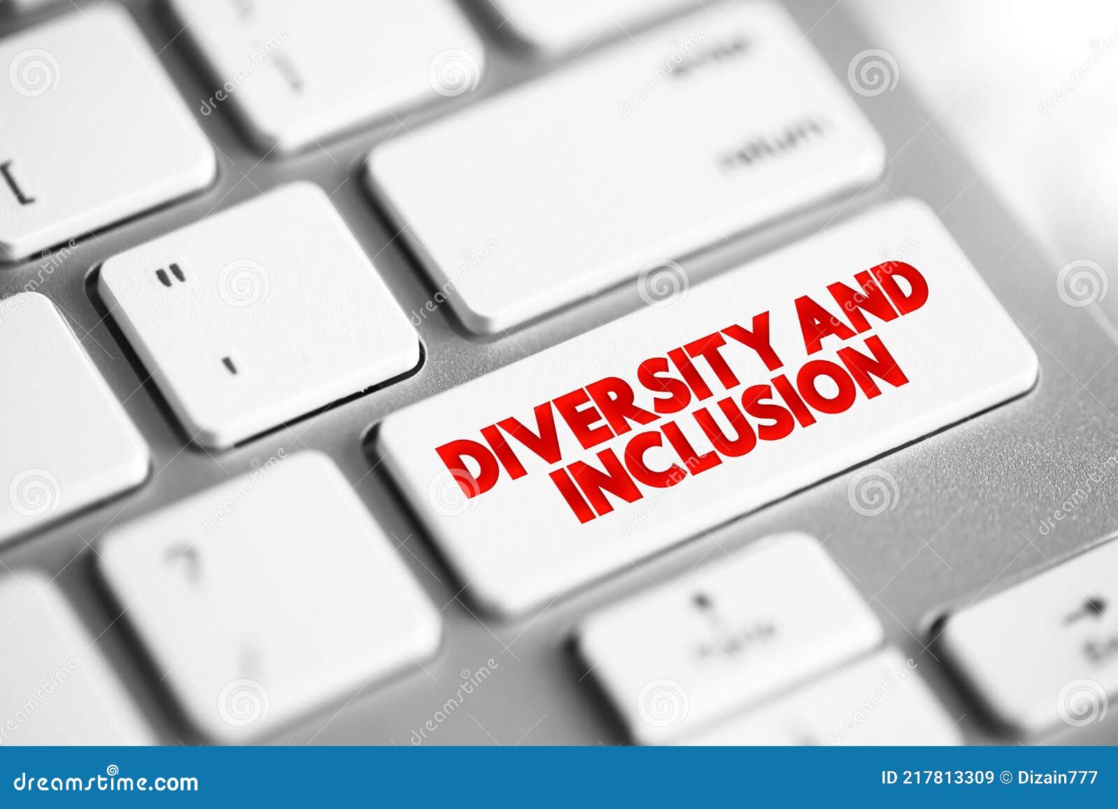 Diversity and Inclusion Text Button on Keyboard, Concept Background ...