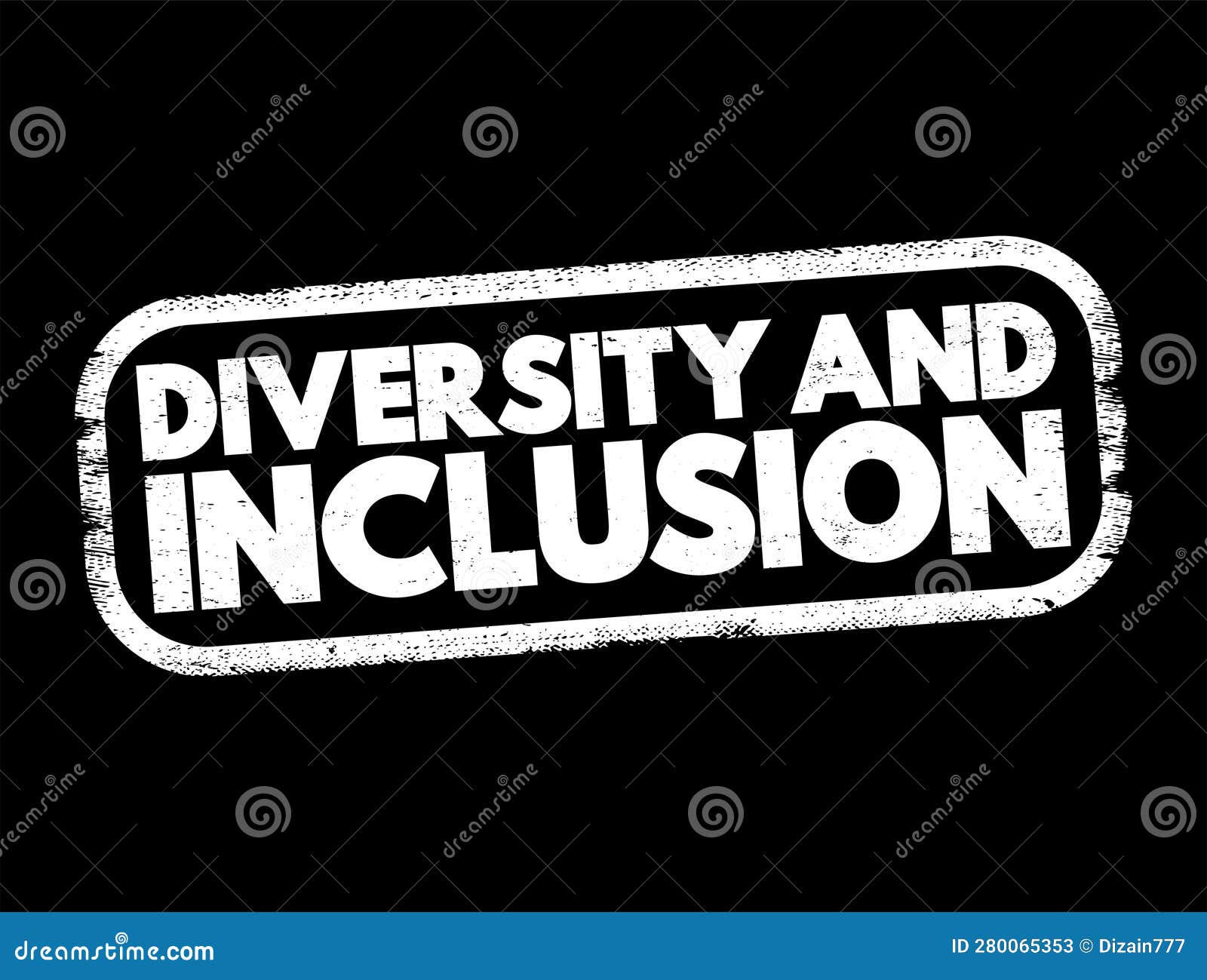 Diversity and Inclusion Text Stamp, Concept Background Stock ...