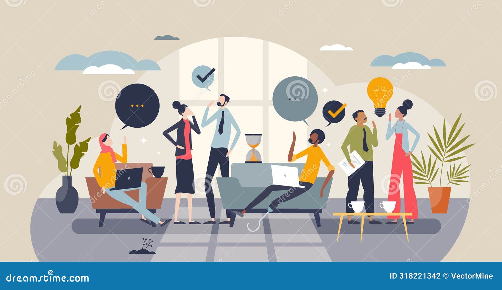 Diversity Workplace Inclusivity Office Concept Leadership Teamwork ...