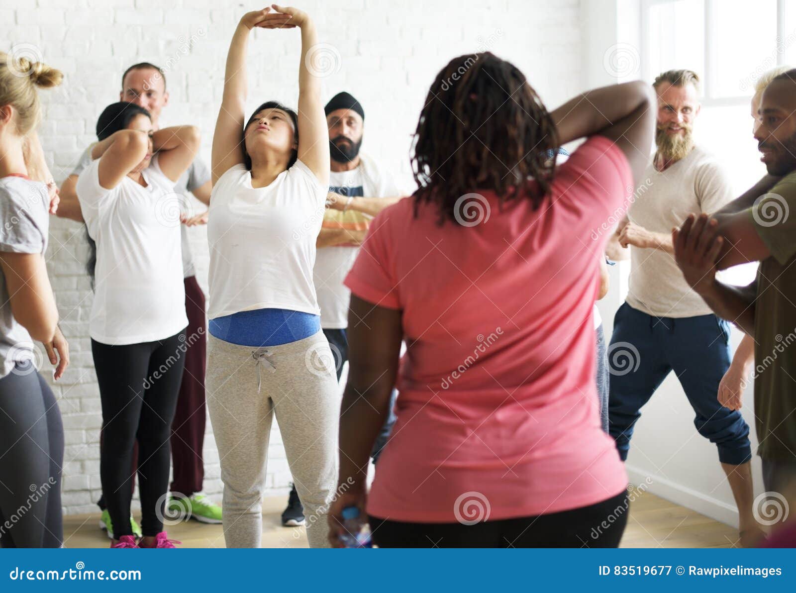 Diversity People Exercise Class Relax Concept Stock Image - Image of ...