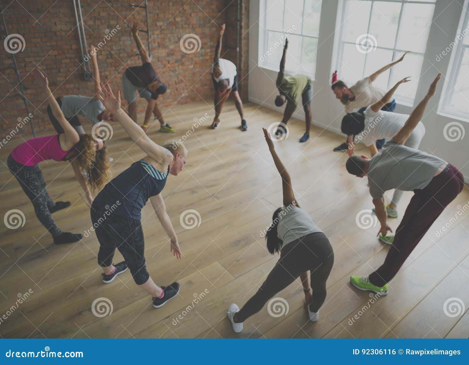 Diversity People Exercise Class Relax Concept Stock Photo - Image of ...