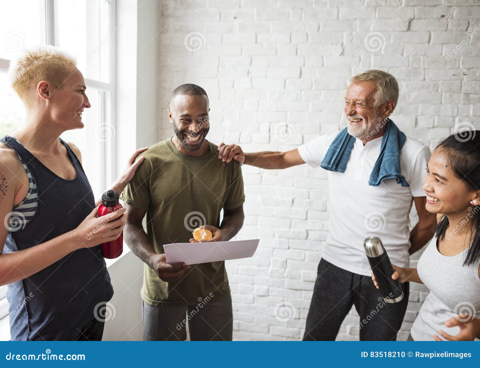 Diversity People Exercise Class Relax Concept Stock Photo - Image of ...