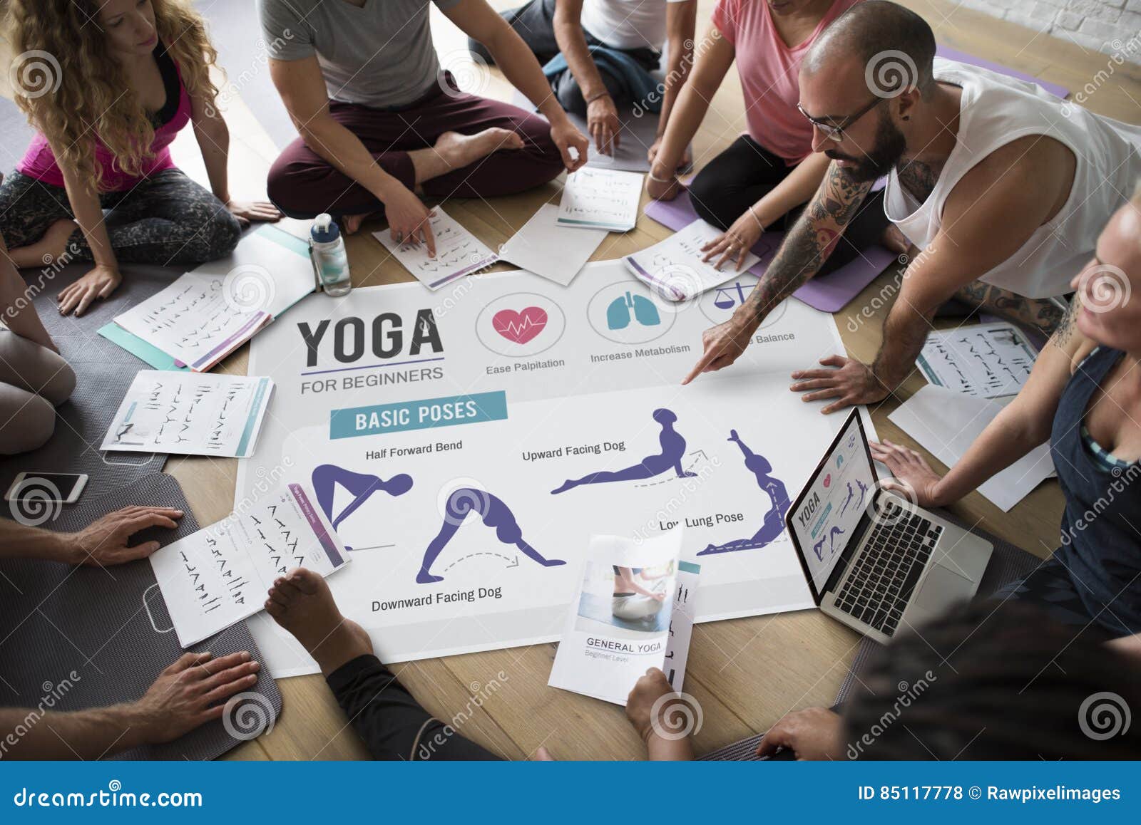Diversity People Exercise Class Relax Concept Stock Photo - Image of ...