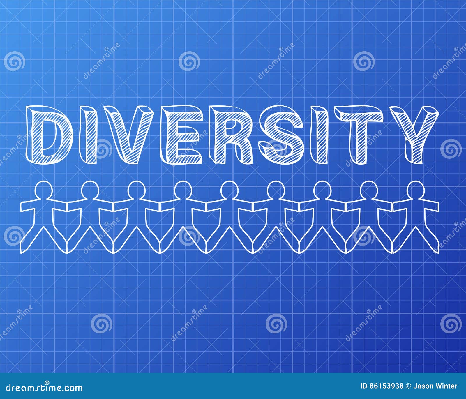 Diversity People Graph stock vector. Illustration of hand - 86153938