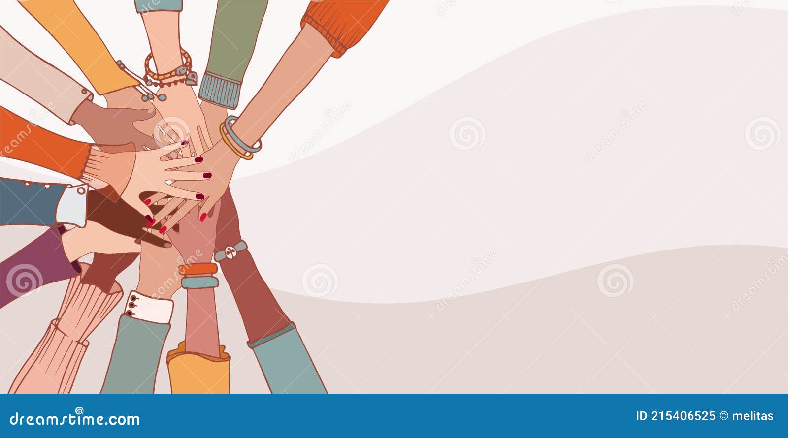 People Community Helping Each Other Vector Illustration | CartoonDealer ...