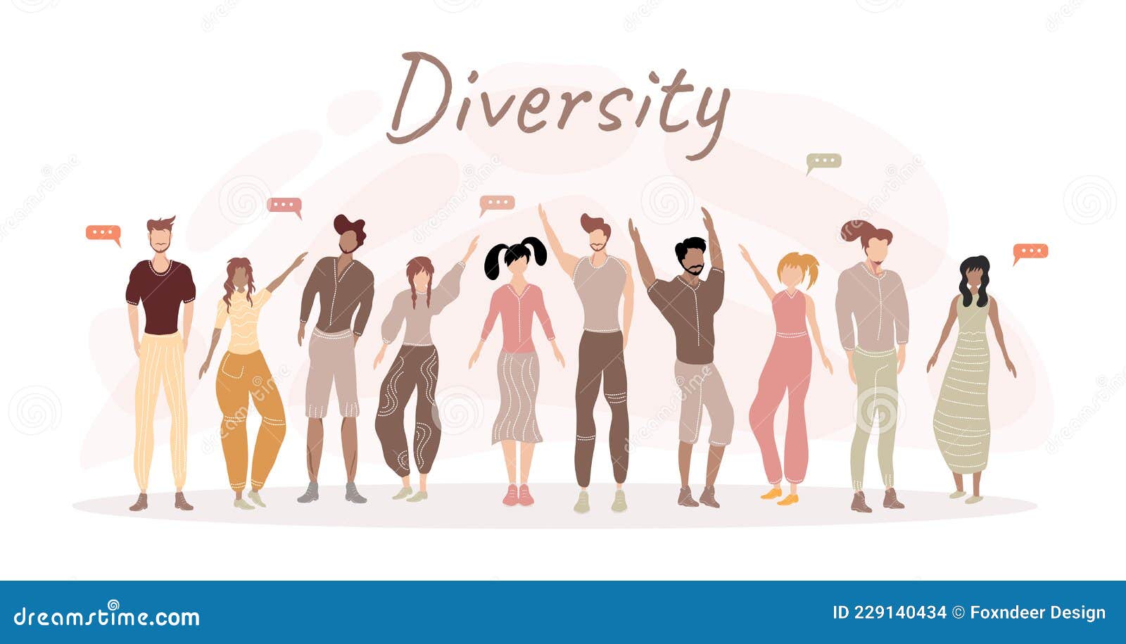 Diversity People Illustration Vector Set Stock Vector - Illustration of ...