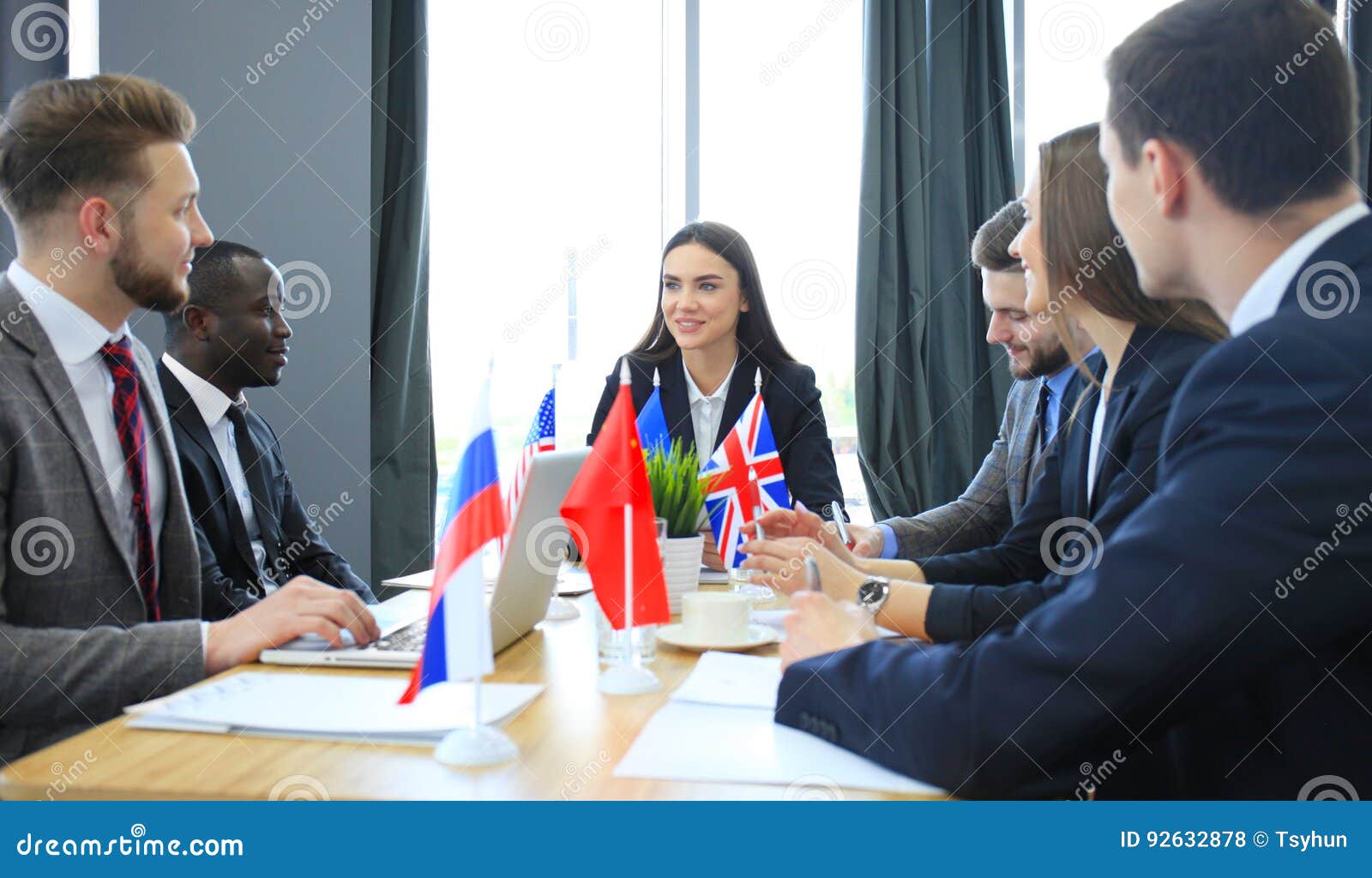 Diversity People Talk the International Conference Partnership. Stock ...