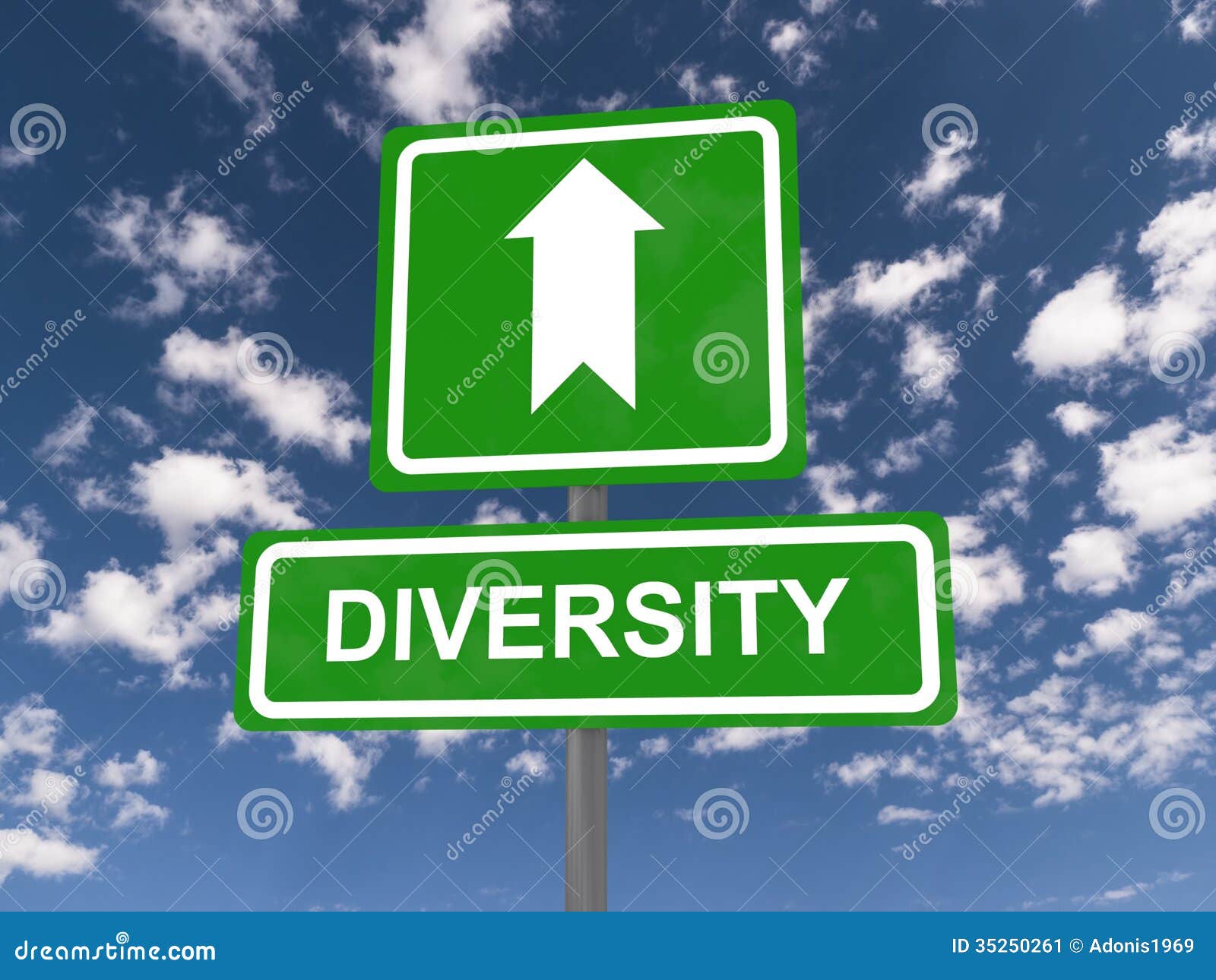 Diversity sign with arrow stock image. Image of icon - 35250261