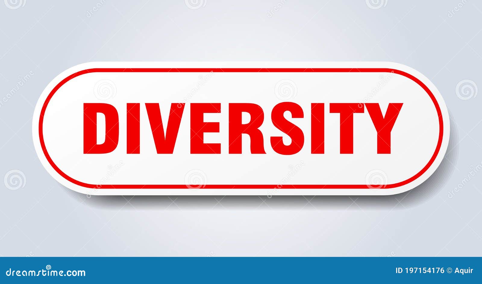 Diversity sticker. stock vector. Illustration of paper - 197154176