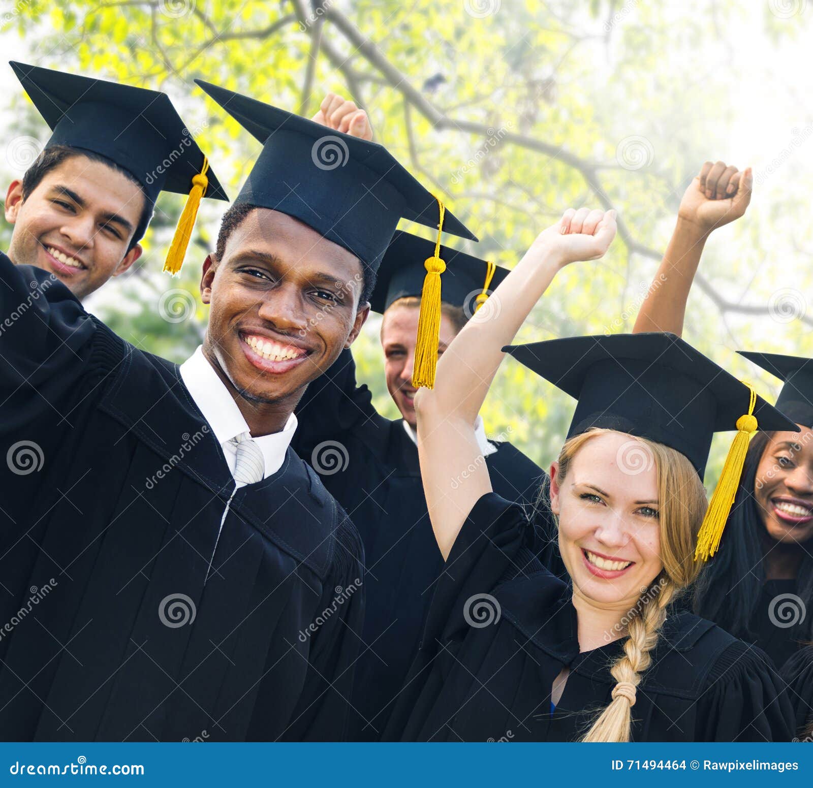 Diversity Students Graduation Success Celebration Concept Stock Photo ...