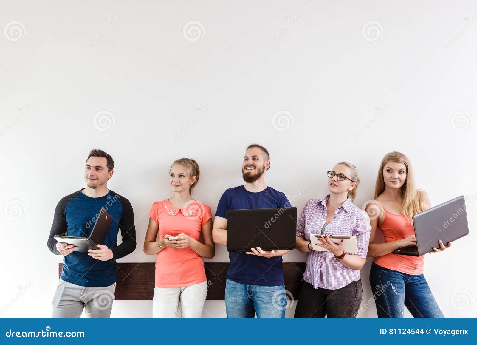 Diversity Students Learning Using Technology Stock Photo - Image of ...