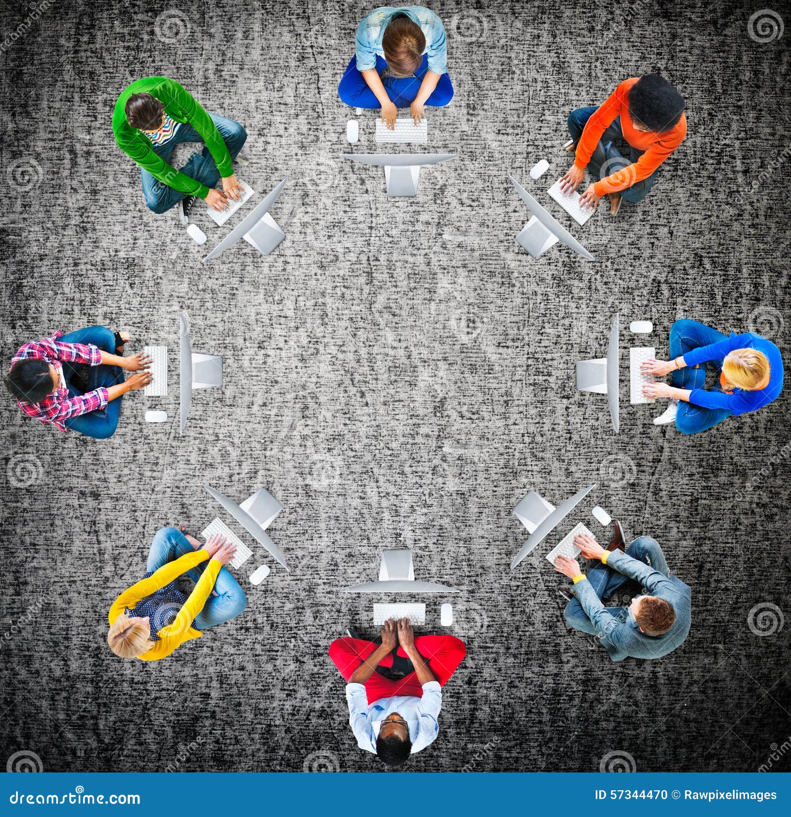Diversity Teamwork Communication Digital Networking Concept Stock Photo ...