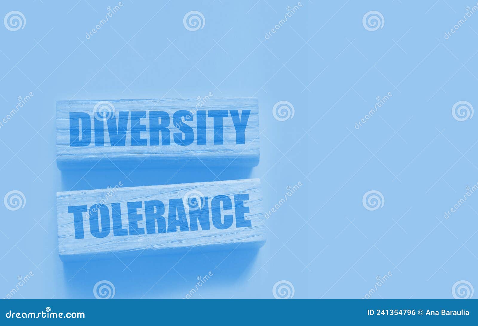 Diversity Tolerance Words on Wooden Blocks. Equal Opportunities Concept ...