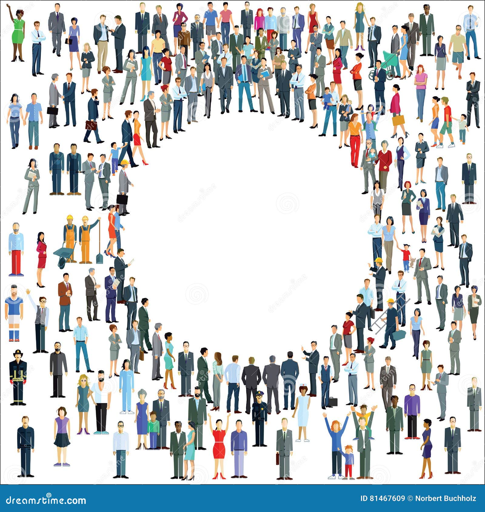 Diverso Gruppo Di Persone Che Formano Un Cerchio Illustrazione ... Diverso Gruppo Di Persone Che Formano Un Cerchio Illustrazione ...