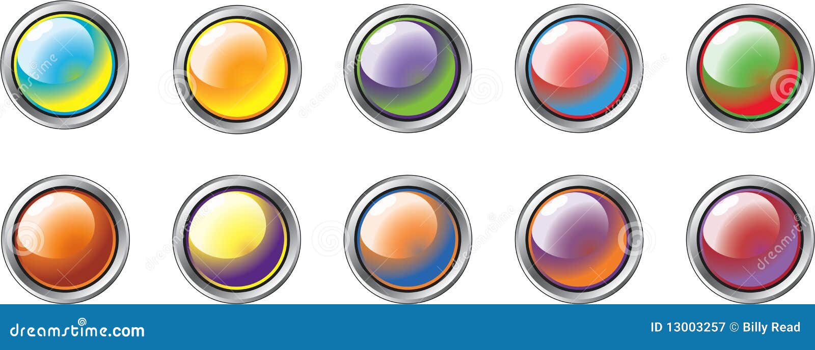 Diversos Botones 1 Del Color Ilustración del Vector - Ilustración de ...