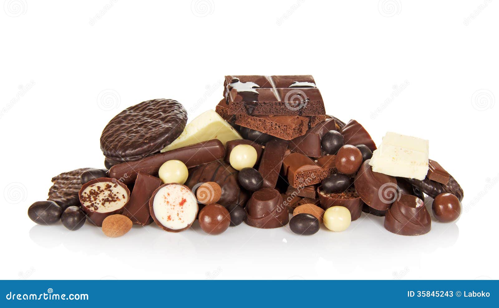 Diversos Chocolates, Comida Dulce Imagen de archivo - Imagen de ...