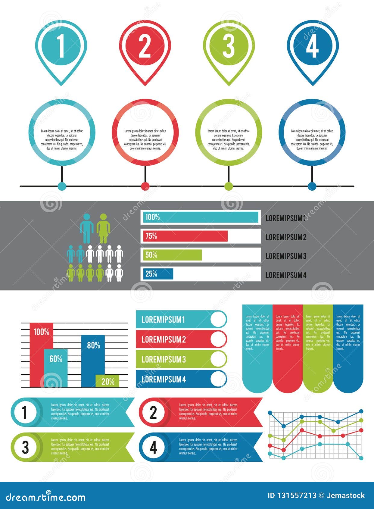 Diversos Diagramas De Infographic Ilustración del Vector - Ilustración ...