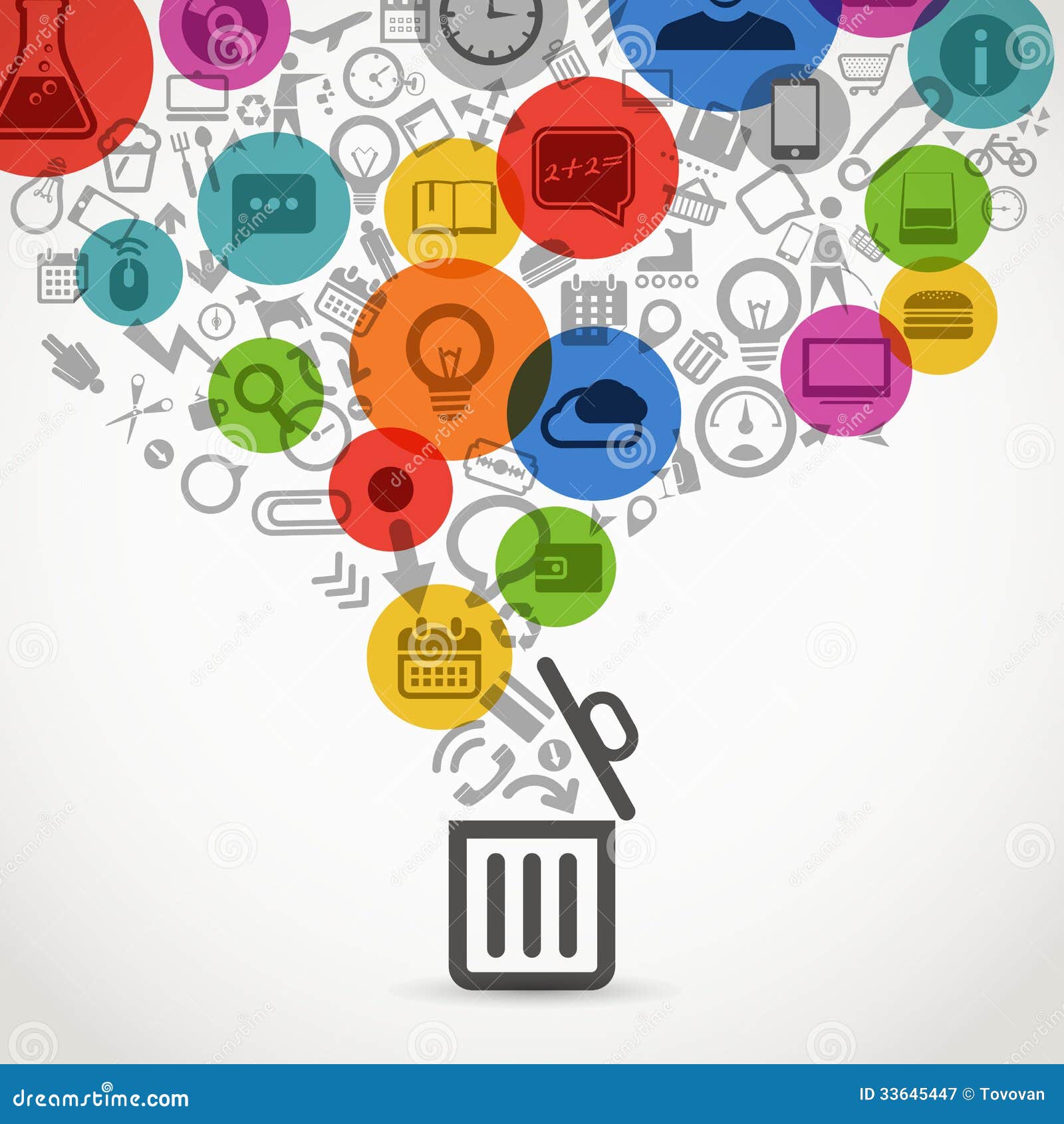 Diversos iconos ilustración del vector. Ilustración de bandera - 33645447