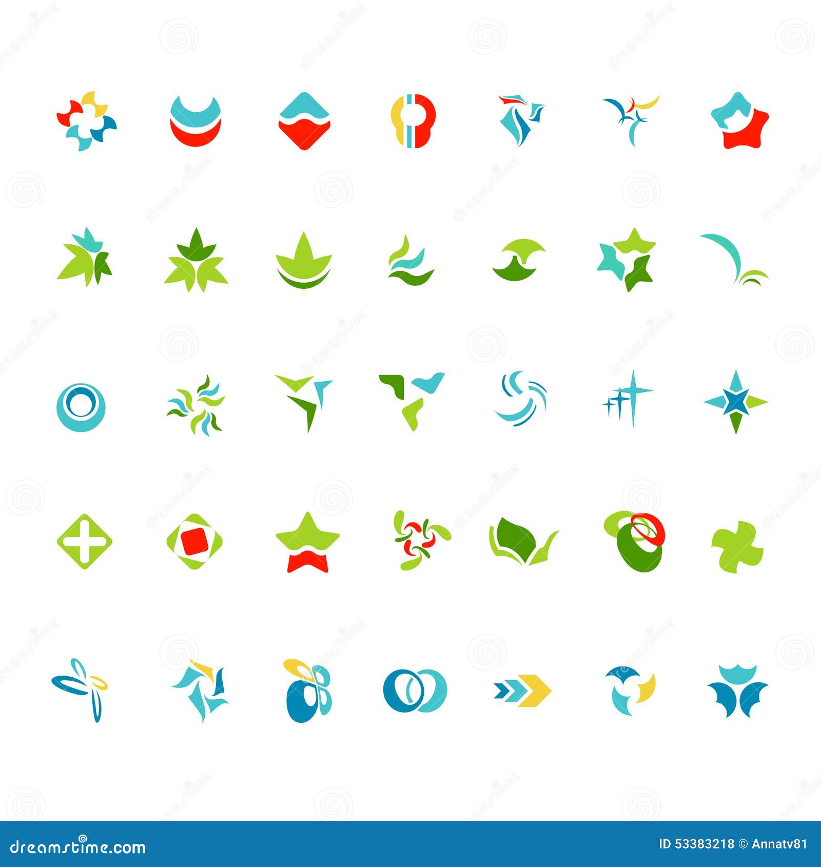 Diversos Símbolos De Moda Abstractos Ilustración del Vector ...