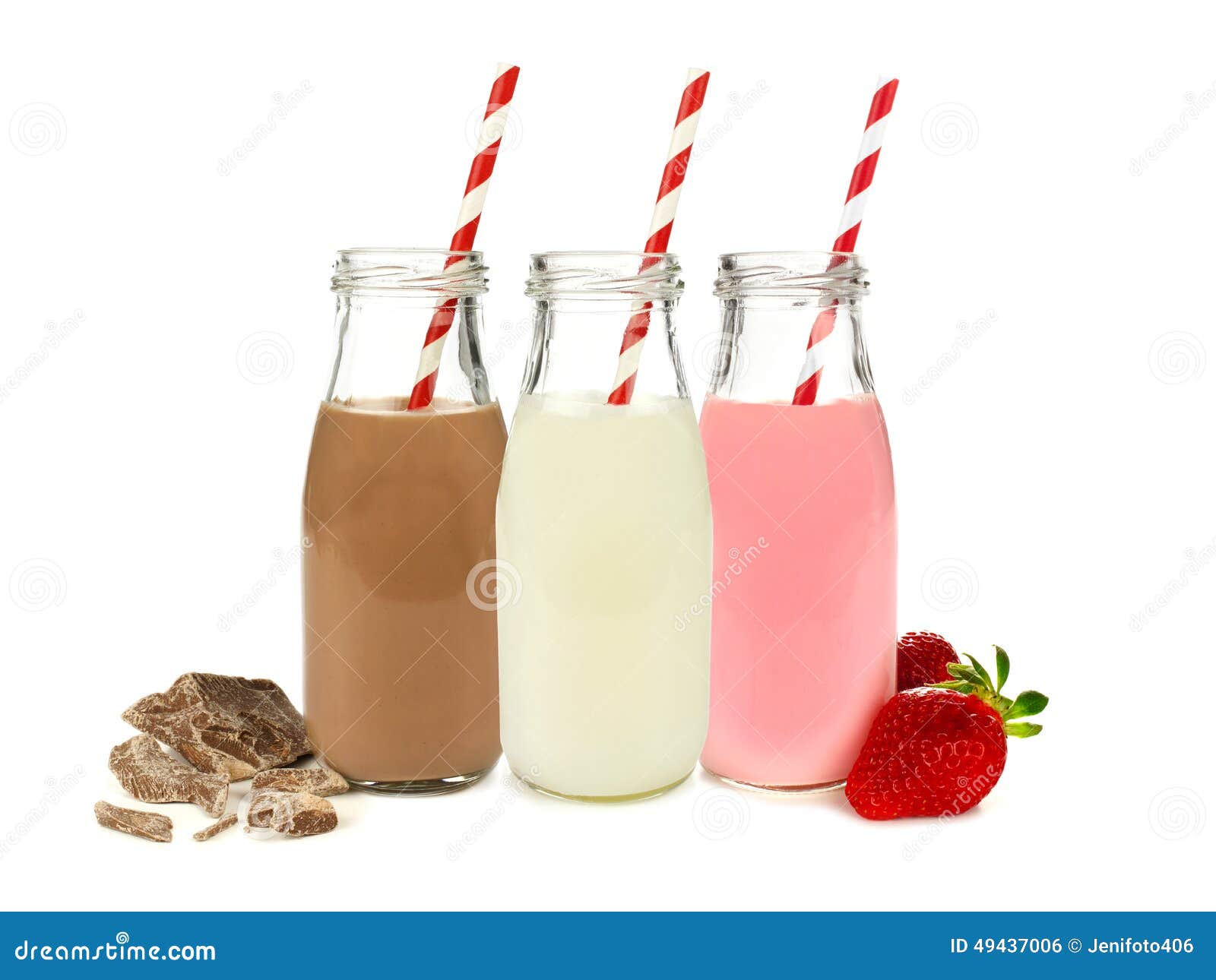 Diversos Sabores De La Leche En Botellas Foto de archivo - Imagen de ...