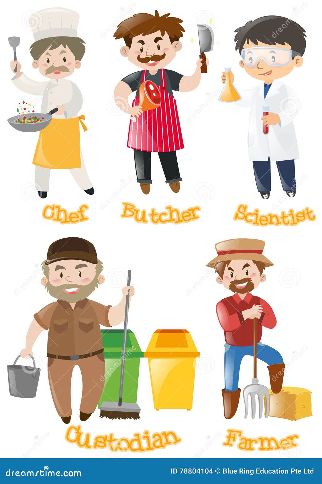 Diversos tipos de empleos stock de ilustración. Ilustración de ...