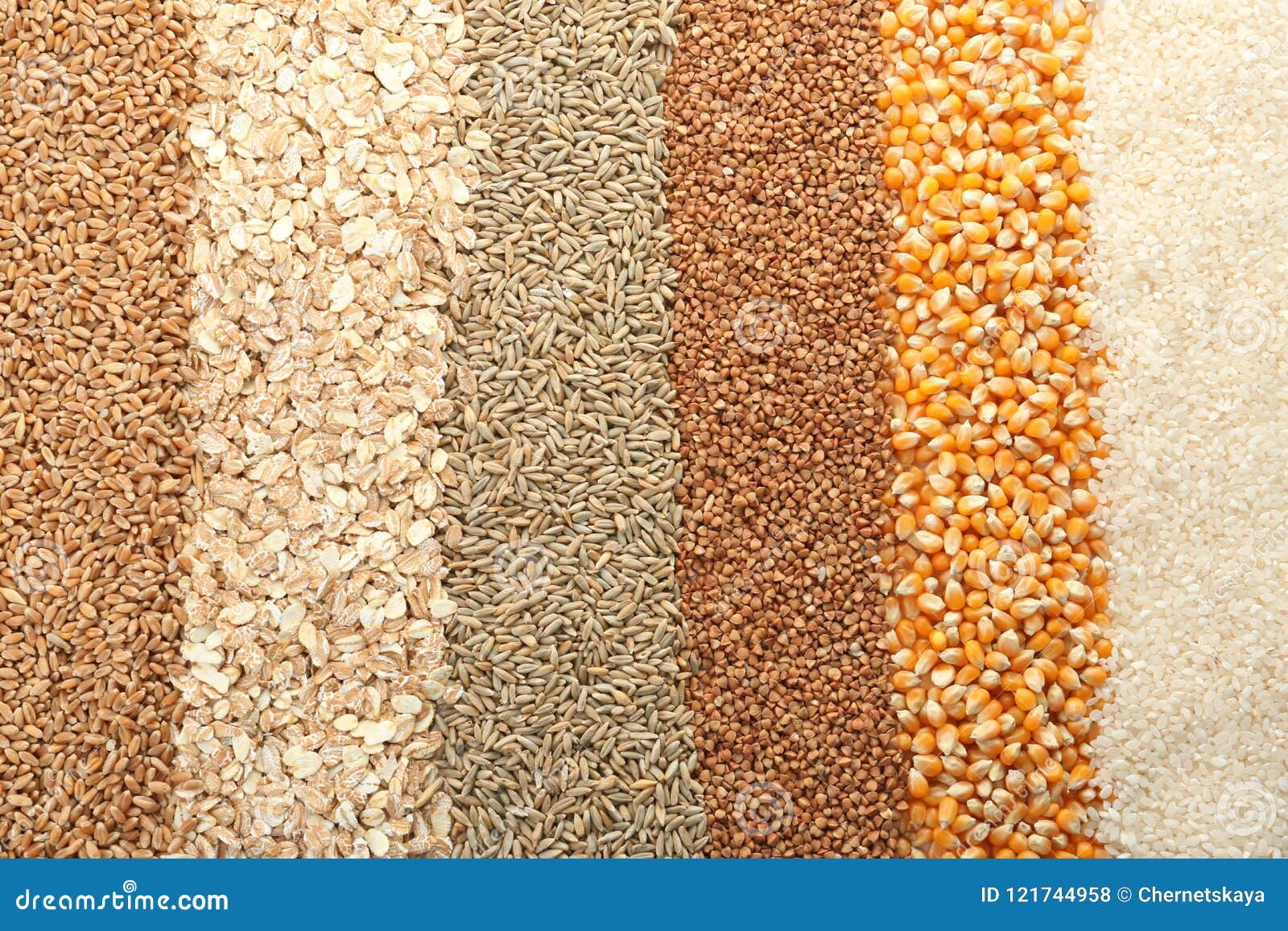 Diversos Tipos De Granos Y De Cereales Foto de archivo - Imagen de ...