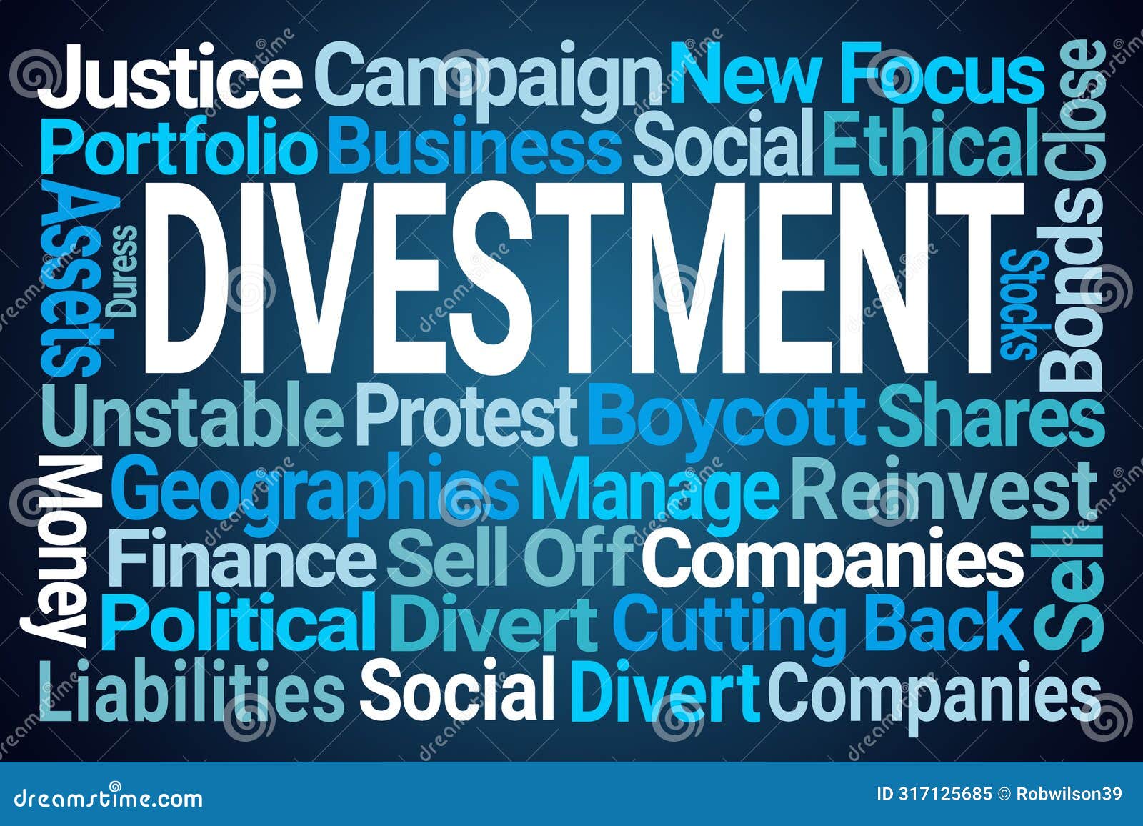 Divestment Word Cloud stock illustration. Illustration of political ...