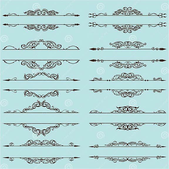 Divide art lines stock vector. Illustration of antique - 45486697