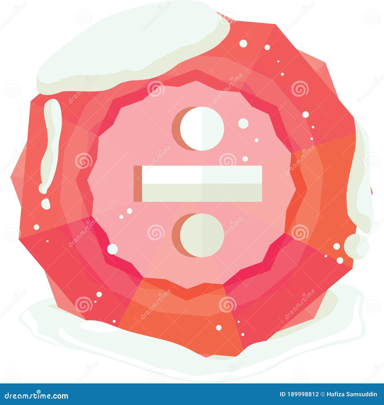 Divide Button. Vector Illustration Decorative Design Stock Vector ...