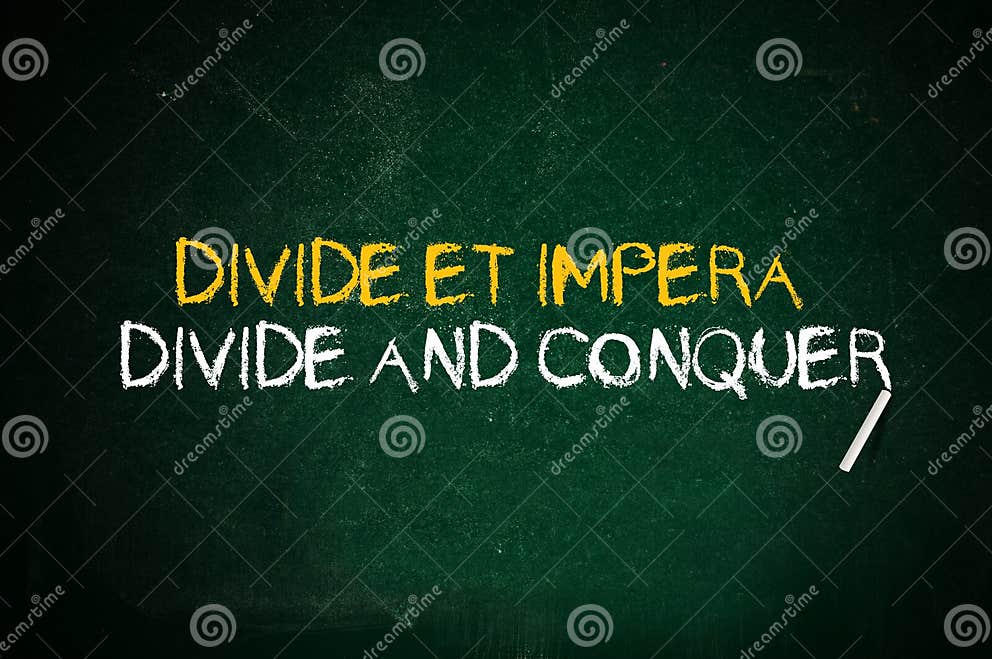 Divide and conquer stock image. Image of divide, education - 27665999