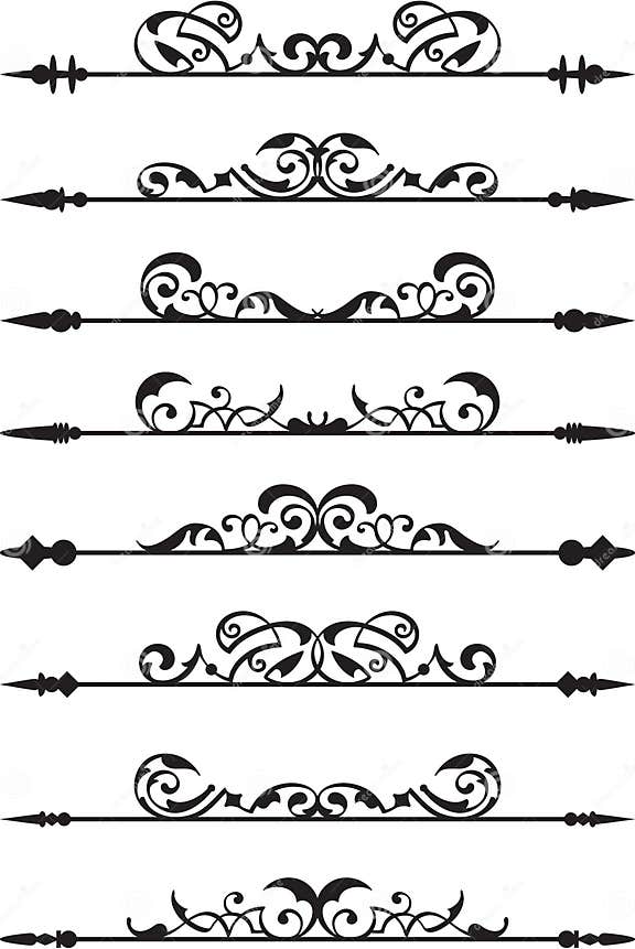 Divide lines stock vector. Illustration of element, classic - 43421848